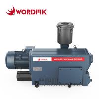 China Industrial Oil Sealed Rotary Vane Vacuum Pumps 0.5mbar for Factory Packaging Center for sale