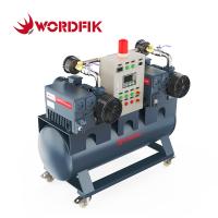 China Vacuum Unit Oil Sealed Rotary Vane Vacuum Pump System 0.5mbar for sale