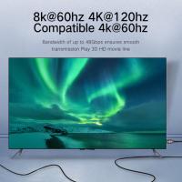 China 8K 60Hz 4K 120Hz 48Gbps HDMI  Cable UHD Dynamic HDR For TV PS4 PS5 for sale
