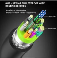 China 8K 48G Optical HDMI Cable HDR EARC Optical Fiber 4k 60HZ 15M 30M 50M for sale