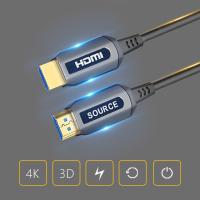 China 18Gbps 2160P 1080P Active Optical Hdmi Cable 24K Glod Plated for sale