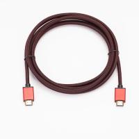 China 18Gbps High Speed HDMI Cable 4k@60Hz HDR Aluminum Shell Red Braided HDMI Cable for sale