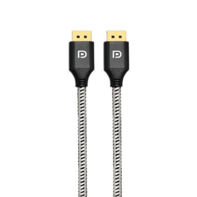 China 8K DisplayPort Cable 1.4   Male to Male Nylon Braided Cable with 8K 60Hz 4K 240Hz for sale