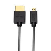 China HDTV Connector Micro HDMI Cable Ultra Thin Flexible PVC 4K 60Hz HDR for sale