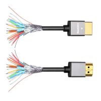 China Multimedia Aluminum HDMI  Cable 4K Cotton Braided Connectors 4K HDR for sale