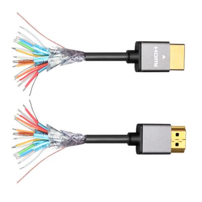 China Multimedia Aluminum HDMI  Cable 4K Cotton Braided Connectors 4K HDR for sale