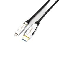 China Micro HDMI To HDMI Cable Adapter 4K 60Hz Ethernet Audio Return Compatible Hdmi Active Optical Cable for sale