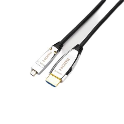China Micro HDMI To HDMI Cable Adapter 4K 60Hz Ethernet Audio Return Compatible Hdmi Active Optical Cable for sale