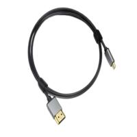 China 32AWG Conductor Micro HDMI Cable 4k 18Gbps Aluminum Alloy Double Shielded for sale