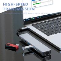 China 8 In 1 USB Port Hubs With 87W Power Delivery 4K HDMI SD Card Reader for sale