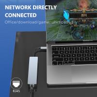China Black USB C 8 In 1 Hub With 4K HDMI SD Card Reader Portable For MacBook Pro for sale