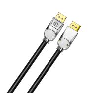 China 8K 60Hz 4K 120Hz Display Port Cable Zinc Alloy Dp 1.4 Male To Male Ethernet for sale