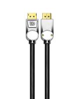 China 8K 60Hz 4K 120Hz Display Port Cable Zinc Alloy Dp 1.4 Male To Male Ethernet for sale