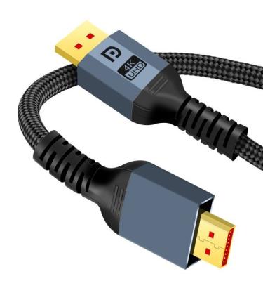 China High Speed 30 28AWG Oxygen-Free 1080P 60Hz 4K DP1.2 4K Displayport 1.2 Fiber Optic Cable for sale