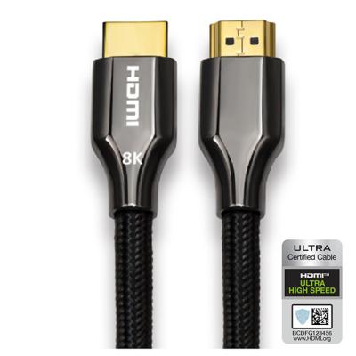 China Zinc Alloy 8K HDMI Cable EARC Ultra High Speed HDCP 2.3 2.2 For PS5 Monitors for sale