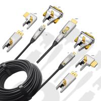 China 250mW 48gbps Fiber Optical HDMI Cable HDR EARC Active Hdmi Cable for sale