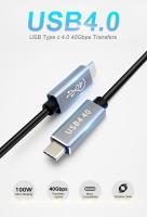 China Double Shielded USB 4.0 Cable 1m 1.2m 1.5m 2m 8k 60HZ 100W 40Gbps for sale