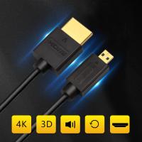 China 0.5M PVC Micro HDMI Cable 4k 60Hz HDR 3D ARC 18Gbps Copper Conductor for sale