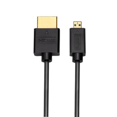 China 34AWG TPE HDMI To HDMI Cable 4K 60Hz A TO D Gold Plated 4.5mm Dia for sale