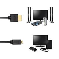 China 34AWG TPE HDMI To HDMI Cable 4K 60Hz A TO D Gold Plated 4.5mm Dia for sale