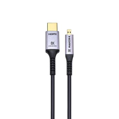 China 3D 4.5FT Micro HDMI Cable 8K 60HZ For PS 3 4 4 Pro Double Shielded 48Gbps for sale