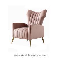 China Italian Style  Hotel Villa 1040mm 700mm Leather Single Seater Couch for sale