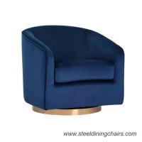 China Velvet Upholtetered Contracted 1 Seater Sofa for sale