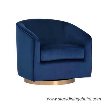 China Velvet Upholtetered Contracted 1 Seater Sofa for sale