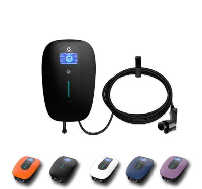 China Current Adjustable Smart EV Charger 11kw 16A With LCD Screen for sale