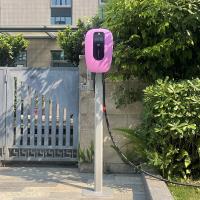 China RFID Card Smart Home EV Charger CMS , Streamline Design Outdoor Electric Car Charger for sale