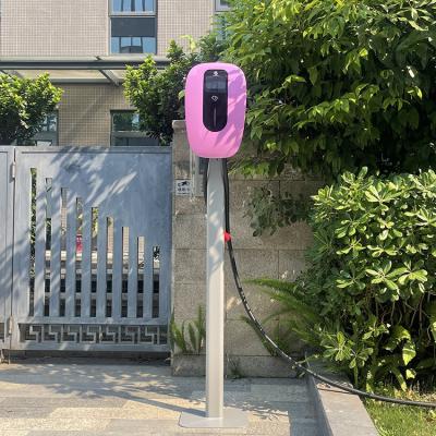 China RFID Card Smart Home EV Charger CMS , Streamline Design Outdoor Electric Car Charger for sale