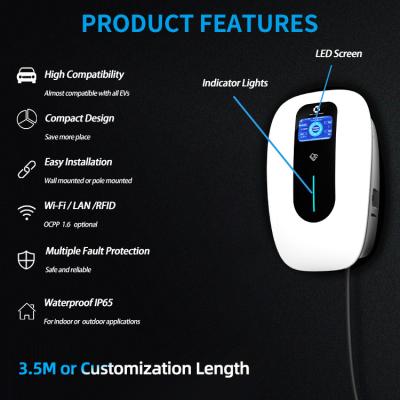 China 7KW 32A Electric Car EV Charger 50HZ - 60HZ Euro-Standard for sale