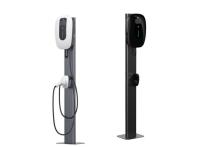 China 16A 11KW 3 Phase Car EV Charger Household Floor-Stand White Black for sale