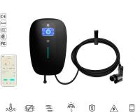 China 16A 11KW 3 Phase Car EV Charger Household Floor-Stand White Black for sale