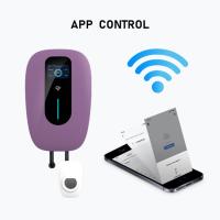 China 16Amp Supermarket Single Phase Electric Car Charger 4G Fast EV Charger AC 200V for sale