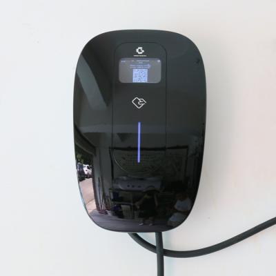 China 220V Wall Mounted EV Charger 1 Phase Vehicle Charging Point 3.5m Cable for sale