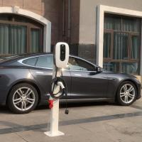 China 220V Wall Mounted EV Charger 1 Phase Vehicle Charging Point 3.5m Cable for sale