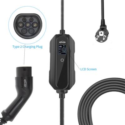 China 32A Portable Electric Vehicle Charging Station GB 200V Home Electric Car Charger for sale