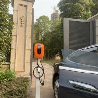 China 32A 	Floor Mounted EV Charger Bluetooth EV 7kW Home Charger for sale