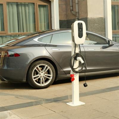 China OCPP 1.6 Json Home Floor Mounted EV Charger 32A 22KW WIFI Bluetooth for sale