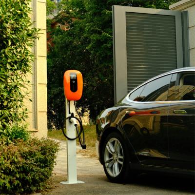 China 22kW Floor Mounted EV Charger LCD Screen EV Box Charging Station for sale