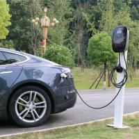 China 220V Electric Vehicle Charger 32A RFID Rapid EV Charger For Electric Cars for sale