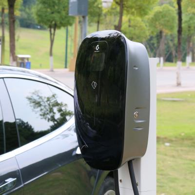 China Type 2 EV Charging Pile WIFI 400V Electric Fast Charging Stations In Parking Lots for sale