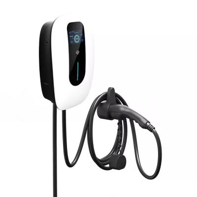 China OCPP1.6 RFID Commercial Electric Car Charger Wall Mounted Fast Charge Station for sale