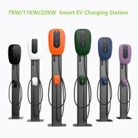 China Customized EV Wall Box 3.5m Cable 4G Public Electric Charging Points For Home Use for sale