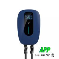 China RFID Type 2 EV Home Charger 400V 32 Amp Car Charging Point OCPP 1.6 Json for sale