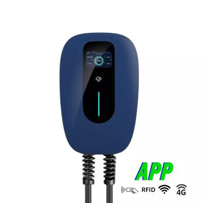 China RFID Type 2 EV Home Charger 400V 32 Amp Car Charging Point OCPP 1.6 Json for sale