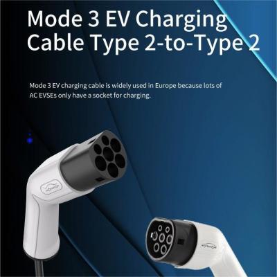China 11kW 400V Electric Car Charging Extension Cord 16A 3P EV Charging Cable for sale