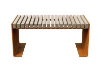 China Garden Corten Steel Benches and Seats for sale