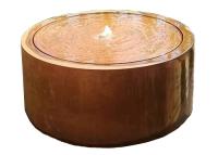 China Ourtdoor Garden Corten Steel Cylindrical Water Fountain for sale